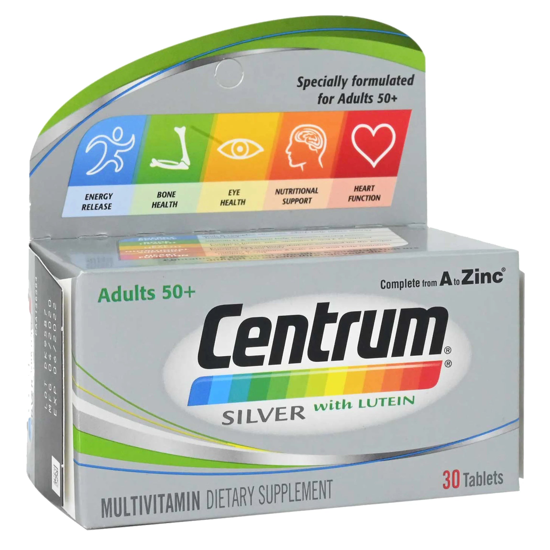 CENTRUM SILVER WITH LUTEIN 30 TAB – the health boutique