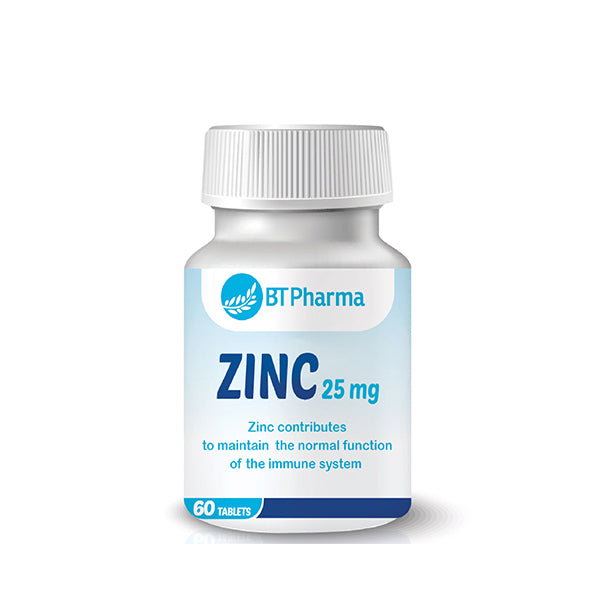 BT Pharma Zinc 25 mg 60 – Immune& Metabolism Support - Health Boutique ...