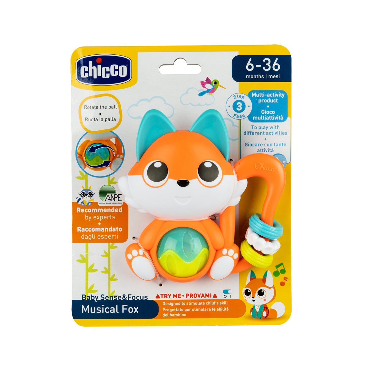 Chicco Toy Bs Musical Fox Rattle – the health boutique