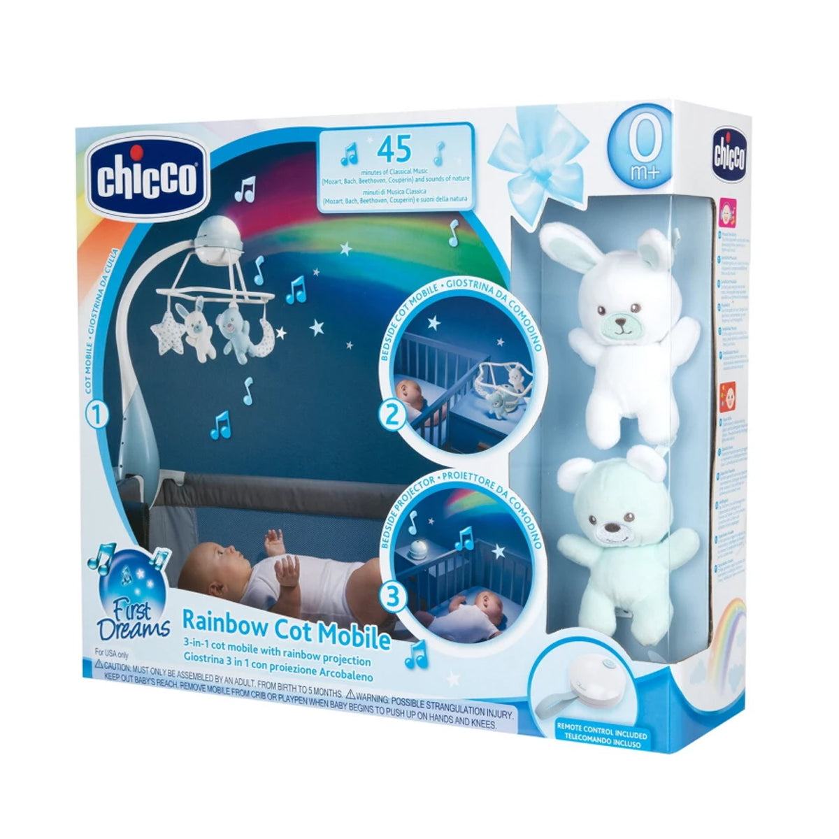 Chicco Toy FD Rainbow Cot Mobile Blue – the health boutique