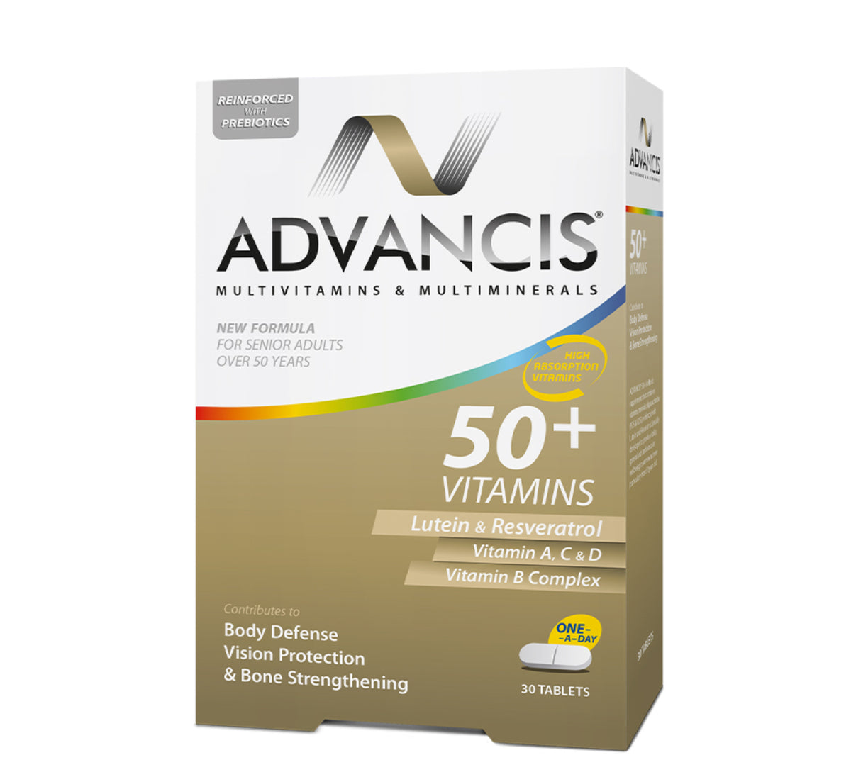 Advancis® 50+ Multivitamins 30 Tablets – the health boutique