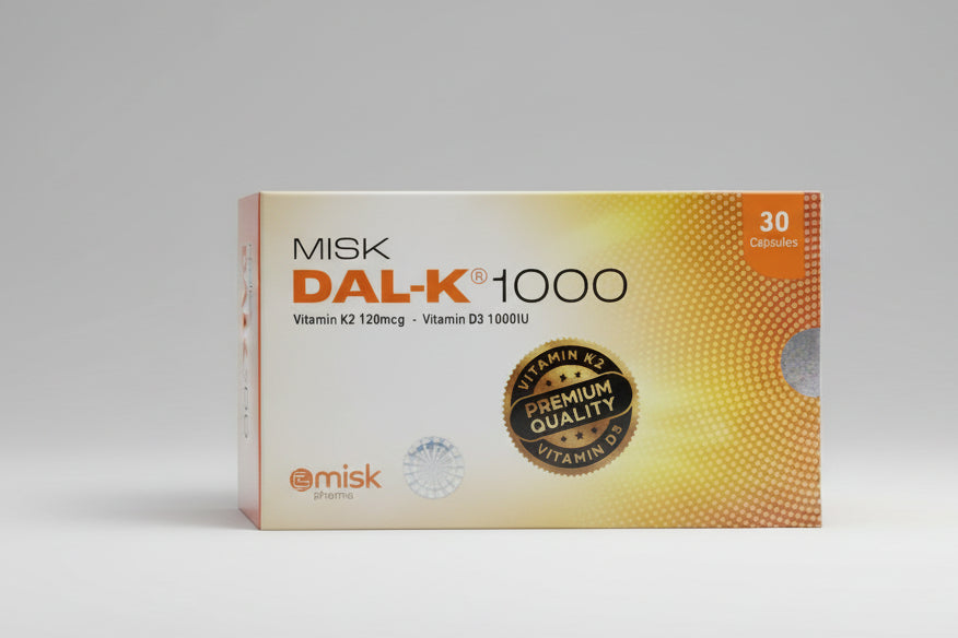 Misk Dal-K 1000 Capsules Vitamin D3 Supplement- Health Boutique – the ...