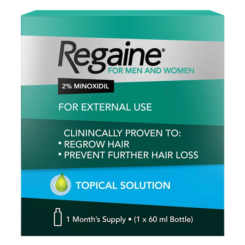 Regaine® 2% Solution for Men& Women – 60ml Hair Loss | Health Boutique ...