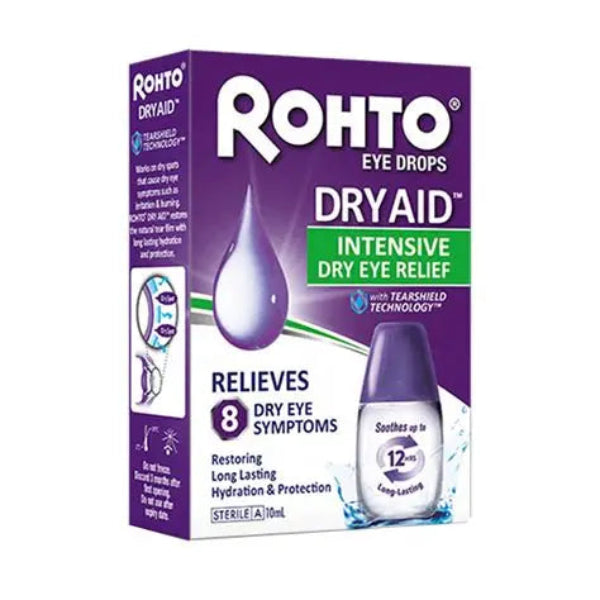 Rohto Dry Aid Eye Drops for Dry Eye Relief- Health Boutique – the ...