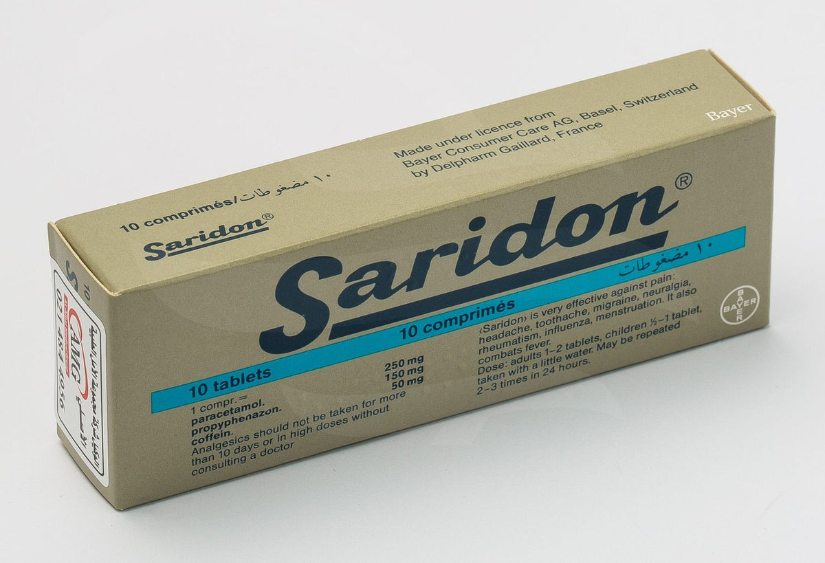Saridon Tablets for Headache & Pain Relief- Health Boutique – the ...