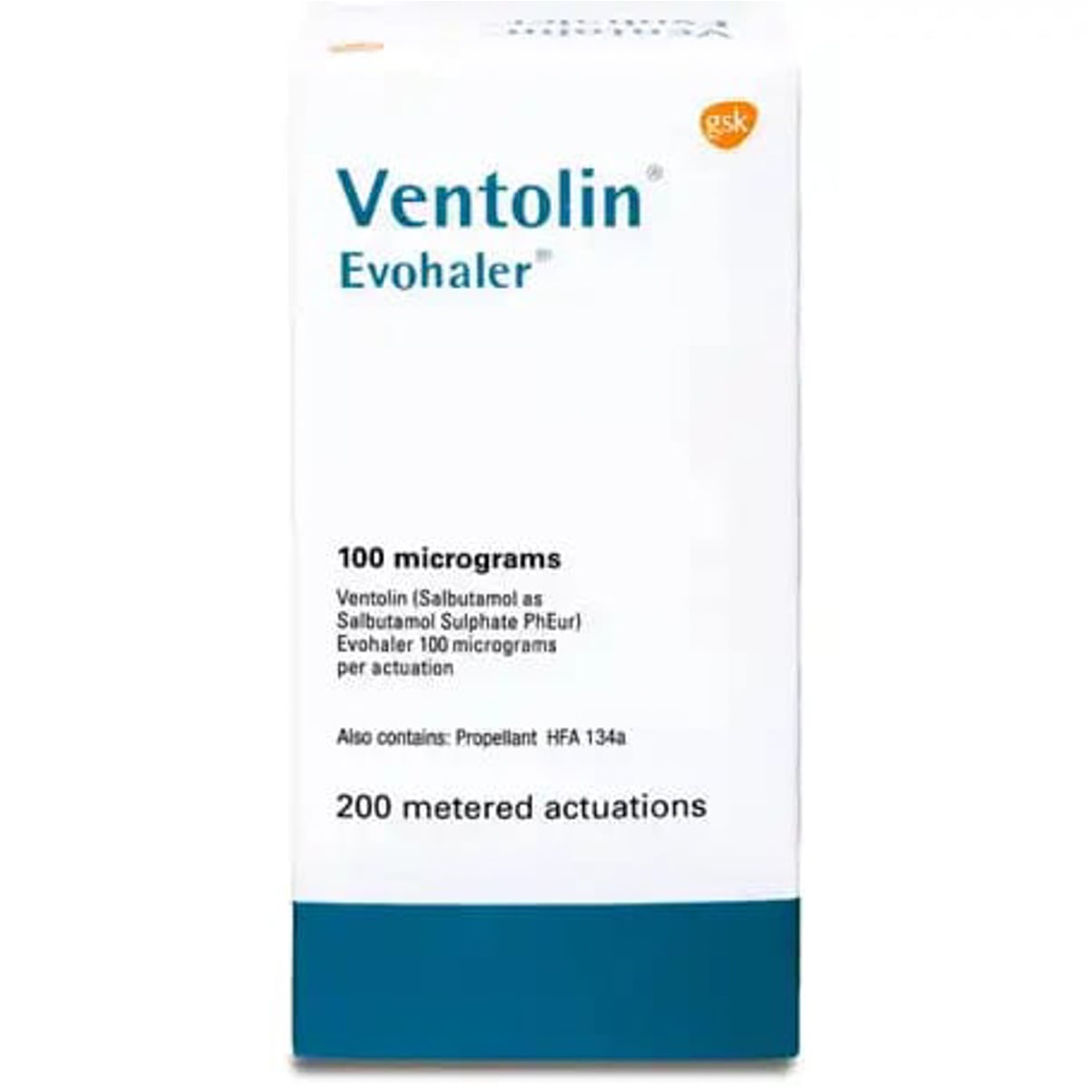 Ventolin Evohaler 100 Mcg Salbutamol Relief Inhaler- Health Boutique ...