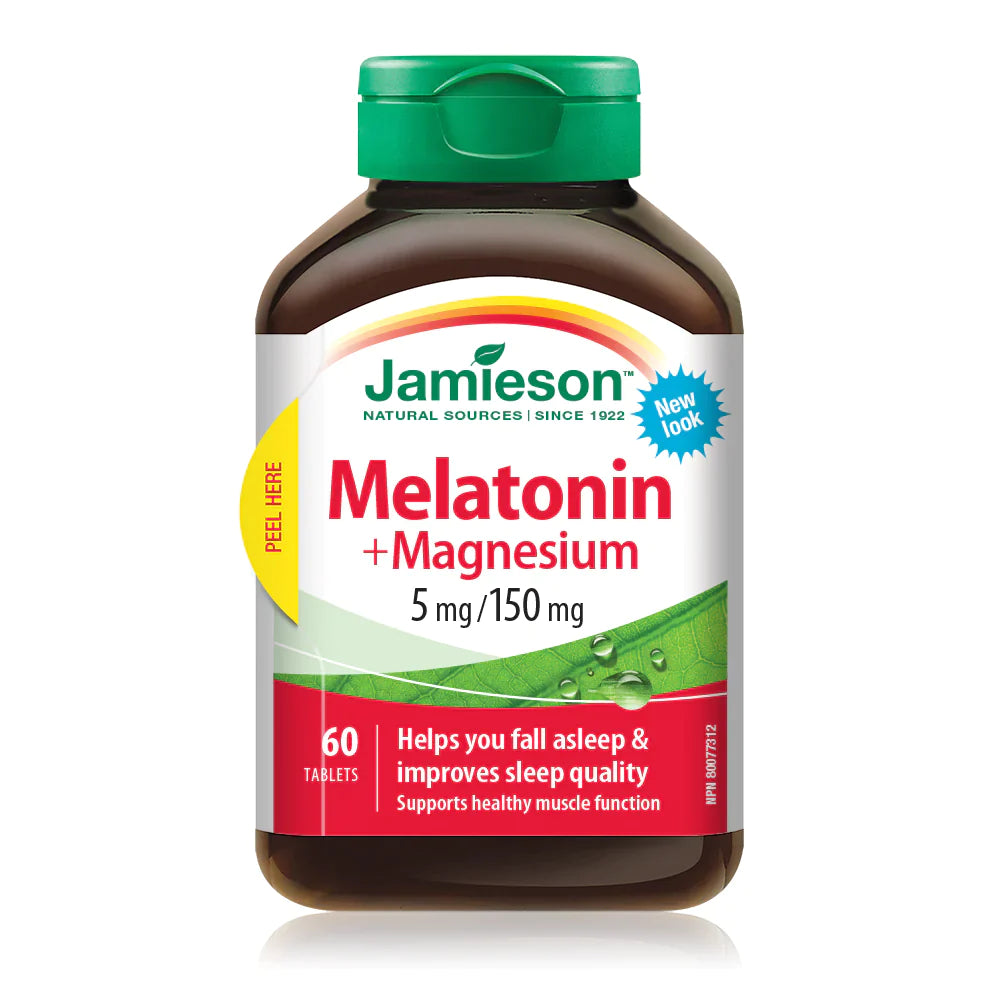 Jamieson Melatonin Magnesium 60 Tablets